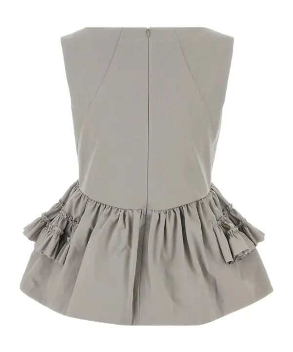 Dries Van Noten Casey Ruffled Peplum Top