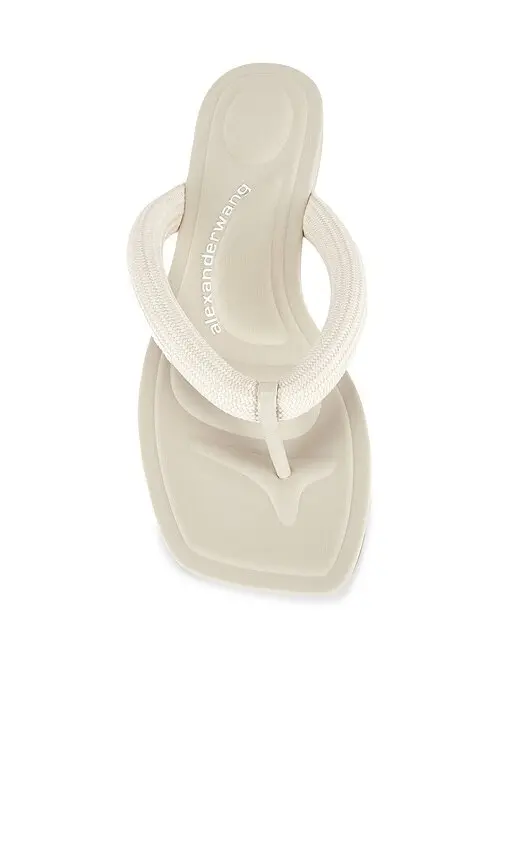 Alexander Wang Jenna Tubular Flat Thong Sandal - Cream