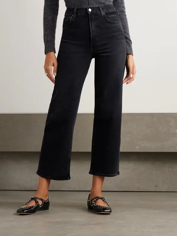 AGOLDE High-waist Wide-leg Denim Trousers