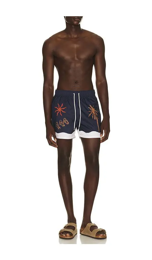 EDMMOND STUDIOS Resort Swim Shorts - Blue