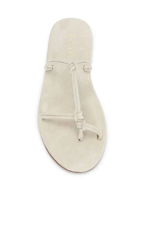 Raye Farah Knot Detail Suede Sandals