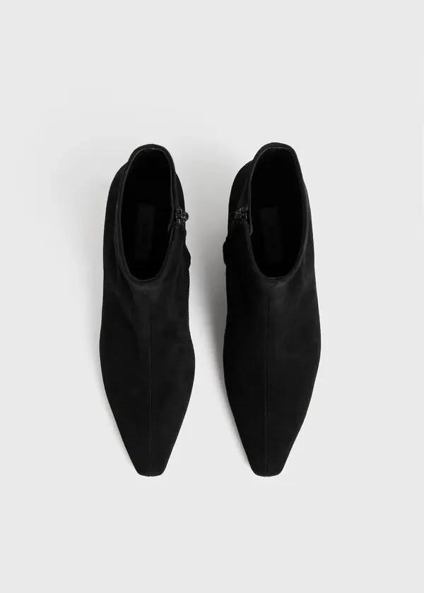 TOTEME Slim Ankle Kitten-heel Boots