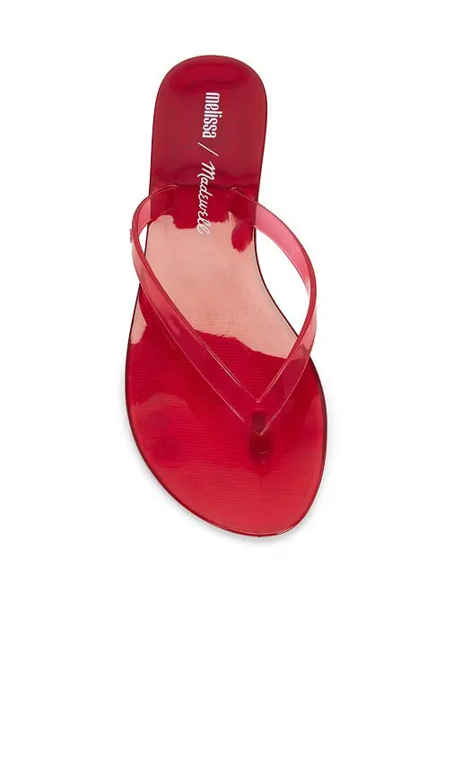 Madewell X Melissa Jelly Thong Flip Flops - Red
