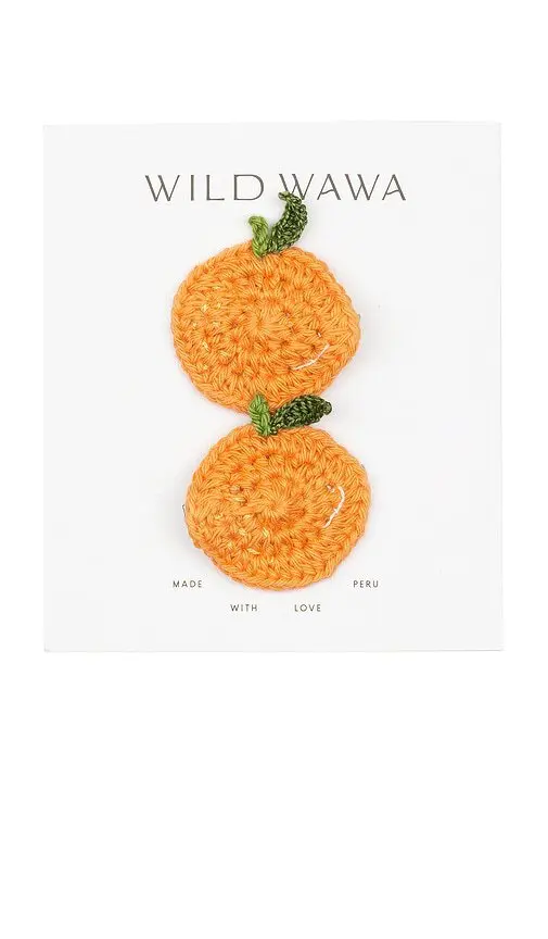 WILD WAWA Crochet Clip Set - Orange