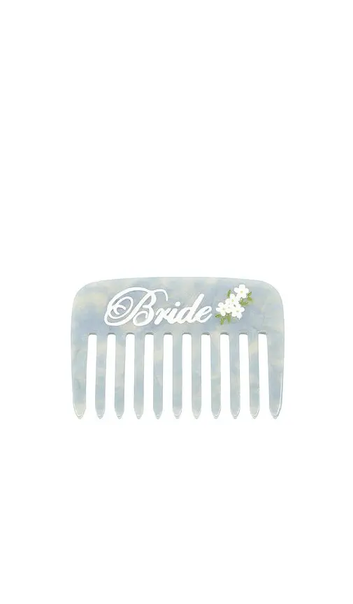 SOLAR ECLIPSE Hand-painted Bride Pocket Comb - Blue