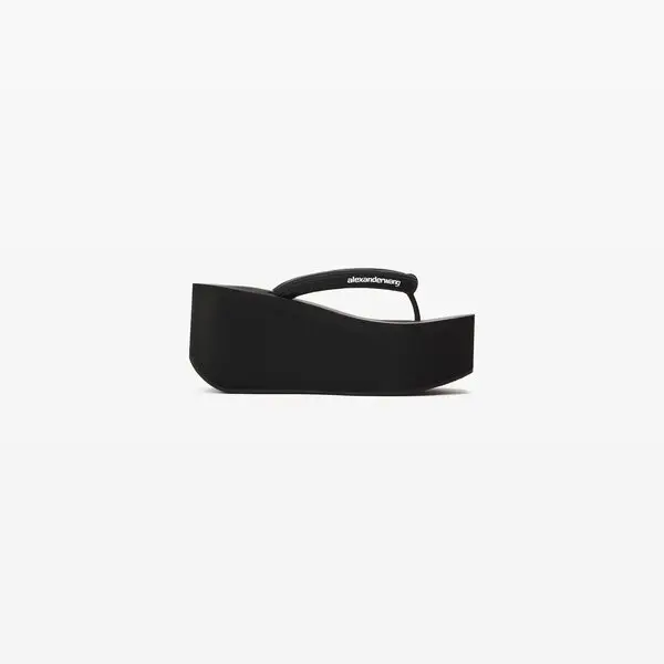 Alexander Wang Jenna Thong Platform Sandal - Black