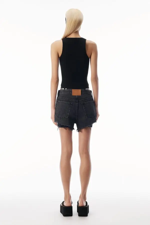 Alexander Wang Jacquard Logo Racer Tank