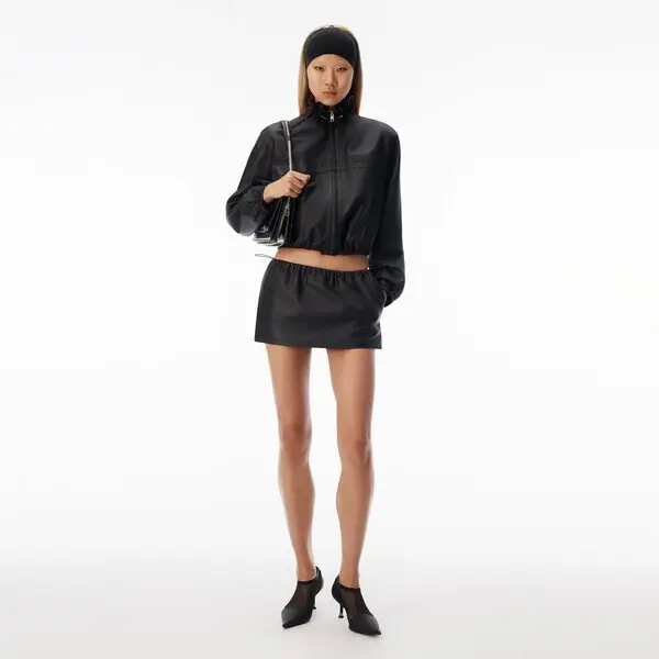 Alexander Wang Mini Skirt With Bungee Drawcord