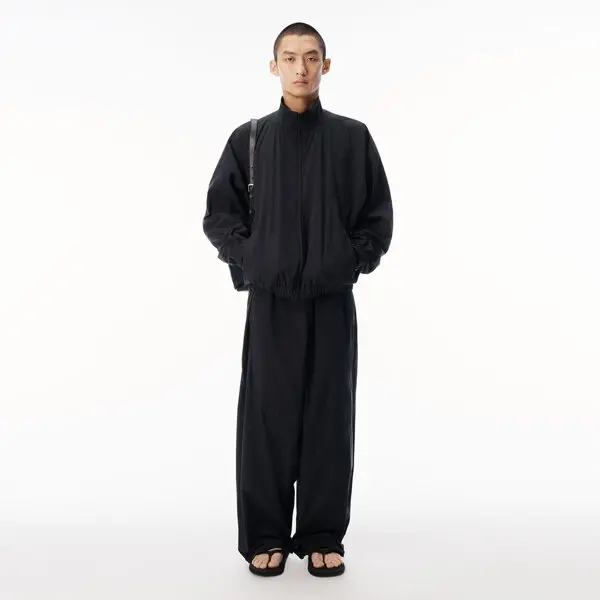 Alexander Wang Perforated Logo Track Jacket - Black