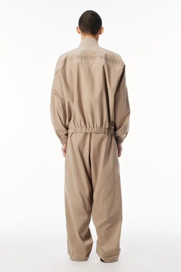 Alexander Wang Perforated Logo Mid-rise Track Pant