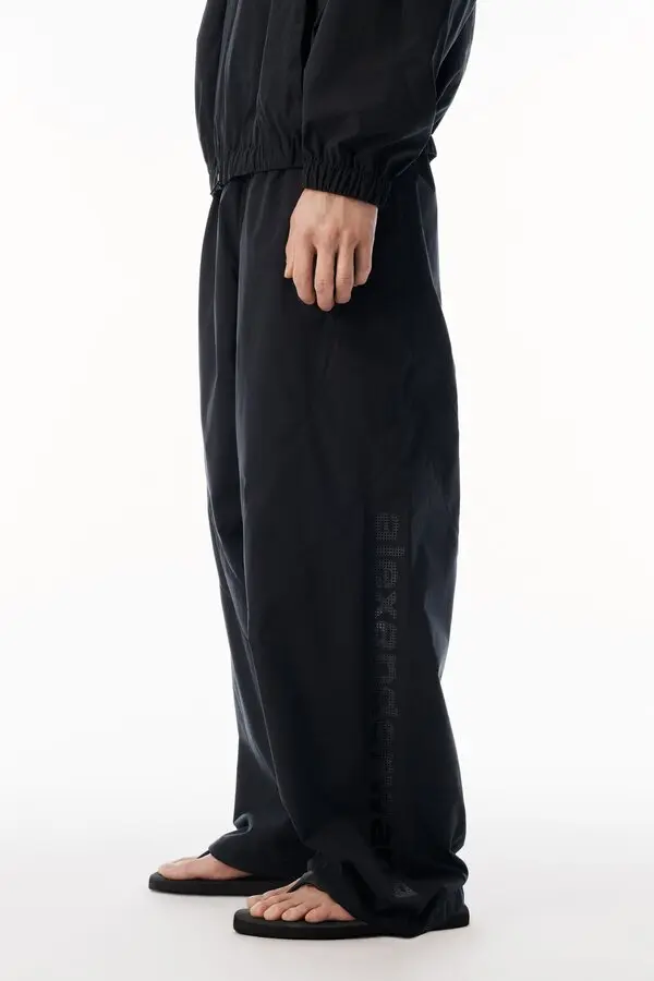 Alexander Wang Perforated Logo Mid-rise Track Pant
