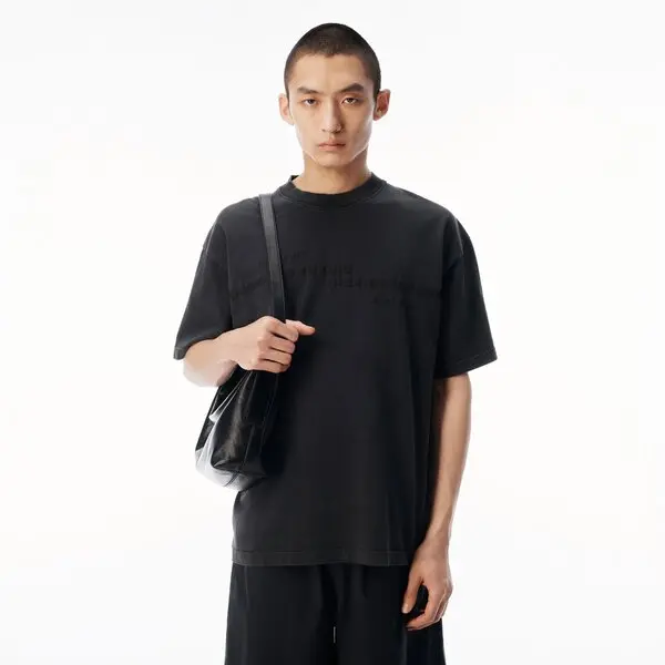 Alexander Wang Logo T-shirt - Washed Black