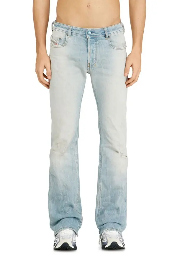 DIESEL® Bootcut Low Waist Jeans With Button Fly - Blue