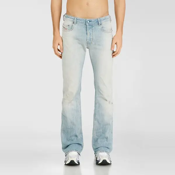 DIESEL® Bootcut Low Waist Jeans With Button Fly - Blue