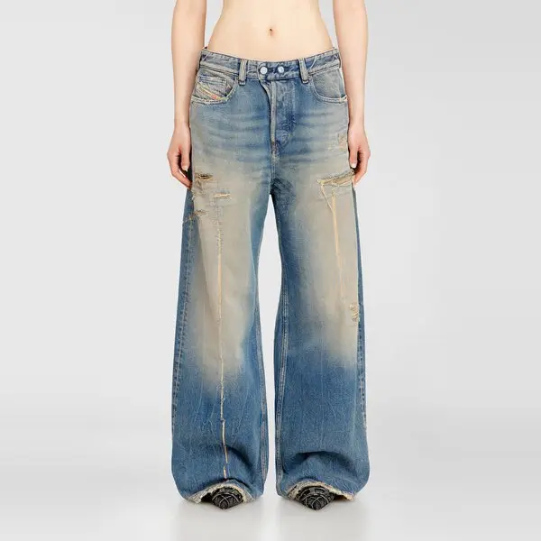 DIESEL® 1996 D-sire Relaxed Low Waist Wide Leg Jeans - Blue