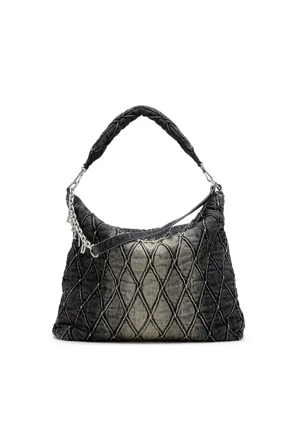 DIESEL® Charm-d Large Hobo In Quilted Denim