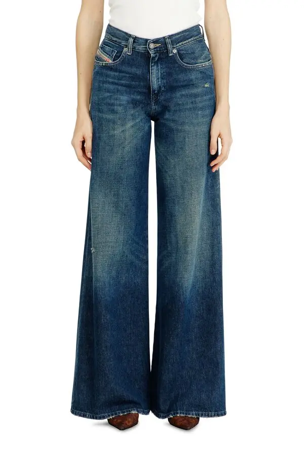 DIESEL® D-akemi Flare Jeans Dark Wash - Blue