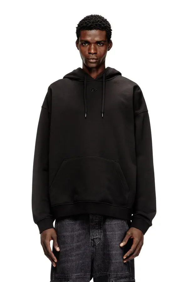 DIESEL® Relaxed-fit Fleece Hoodie With Kangaroo Pocket