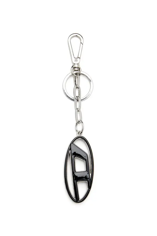 DIESEL® Oval D Keyring - Black