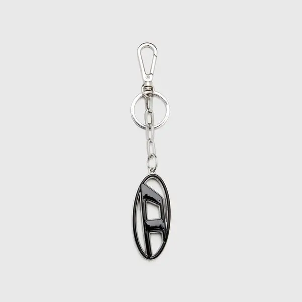 DIESEL® Oval D Keyring - Black