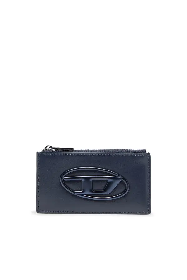 DIESEL® Leather Card Holder - Blue
