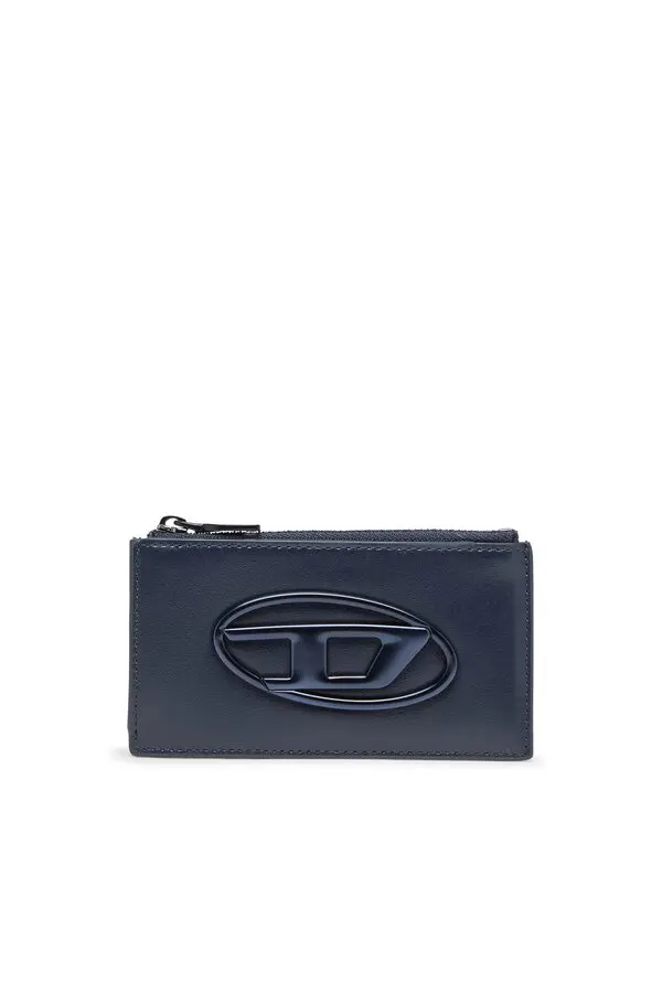 DIESEL® Leather Card Holder - Blue
