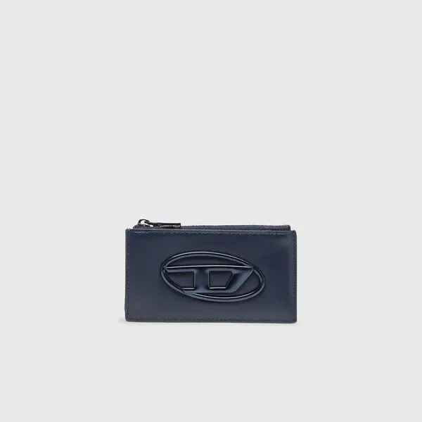 DIESEL® Leather Card Holder - Blue