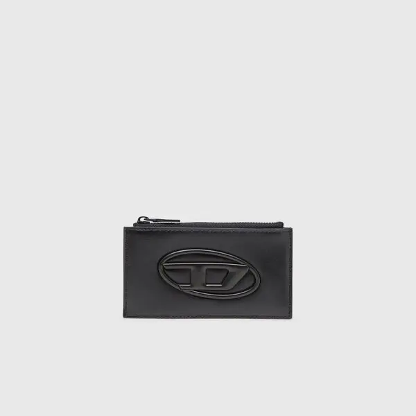 DIESEL® Leather Card Holder - Black
