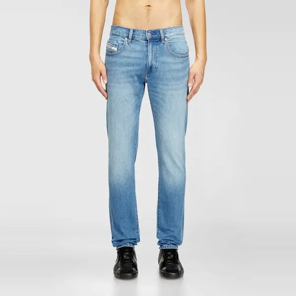 DIESEL® D-strukt Slim Jeans Regular Waist Zip Fly - Blue