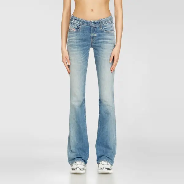 DIESEL® D-ebbey Bootcut Low Waist Jeans - Blue