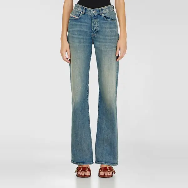 DIESEL® D-sent High Waist Straight Leg Jeans - Blue