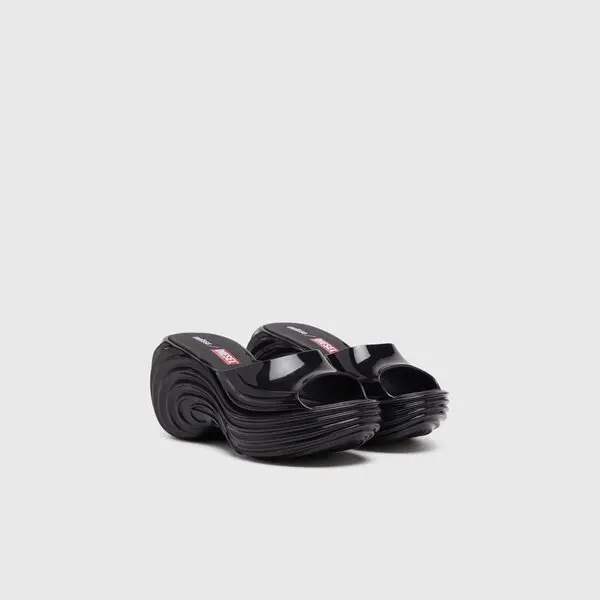 DIESEL® Platform Mule With Oval D Monogram - Black