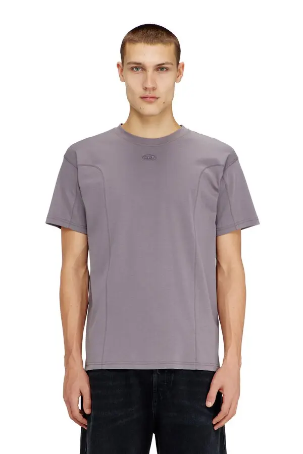 DIESEL® T-shirt With Solid Color Panels