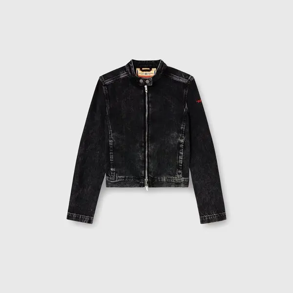 DIESEL® Moto Jacket In Denim - Black