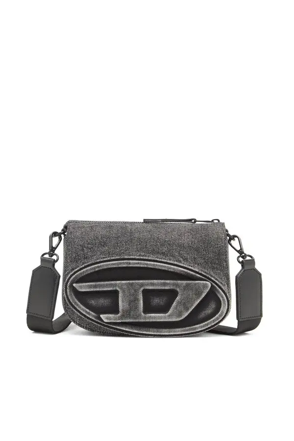DIESEL® 1dr Camera Bag In Washed Denim - Grey