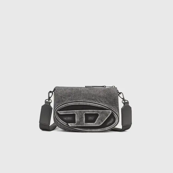 DIESEL® 1dr Camera Bag In Washed Denim - Grey