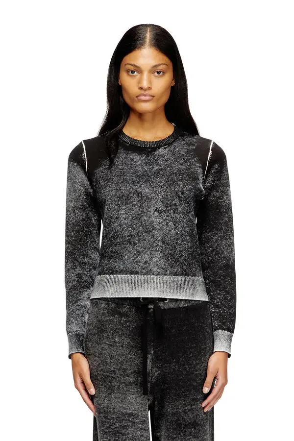 DIESEL® Jumper With Faded Reverse Print