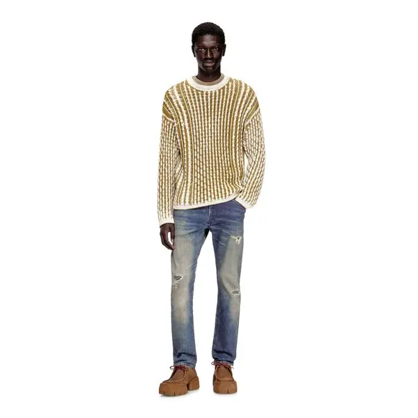 DIESEL® Reverse-print Cable-knit Jumper - Multicolor