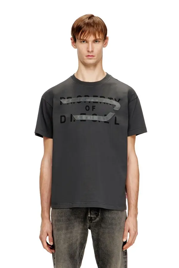 DIESEL® Regular T-shirt With D Appliqu