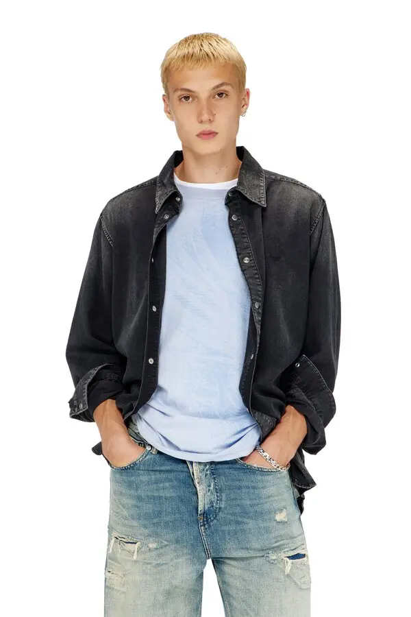 DIESEL® Long-sleeve Denim Shirt