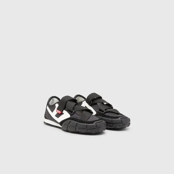 DIESEL® S-pagodha Tongue-free Strap Sneakers In Ripstop - Black