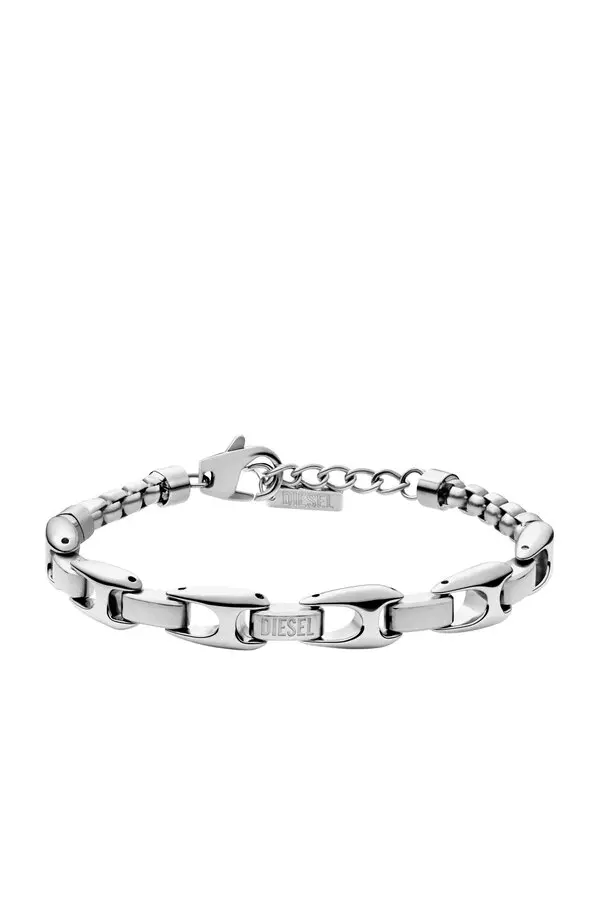 DIESEL® Stainless Steel Link Chain Bracelet - Silver