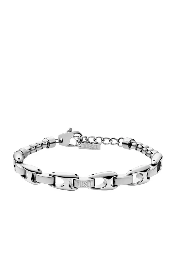 DIESEL® Stainless Steel Link Chain Bracelet - Silver