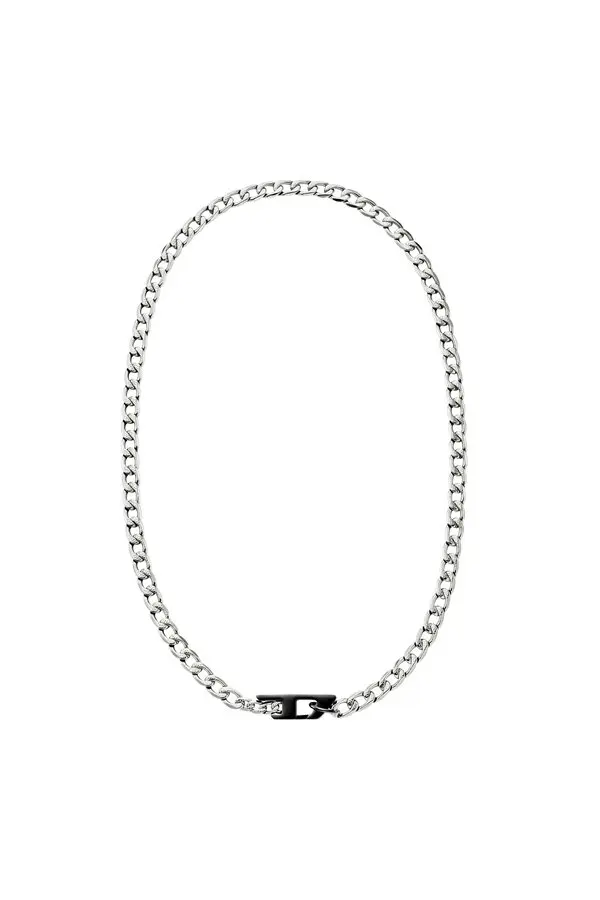 DIESEL® Stainless Steel Chain Necklace - Silver
