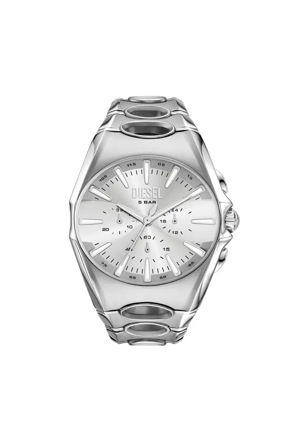 DIESEL® D-curve Chronograph Watch - Silver