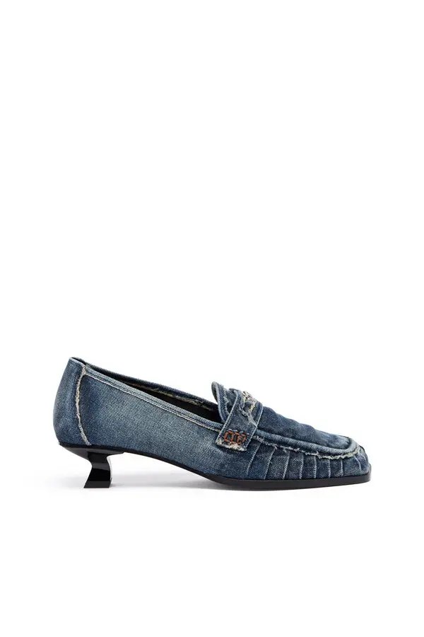 DIESEL® D-amber Penny Loafers In Denim
