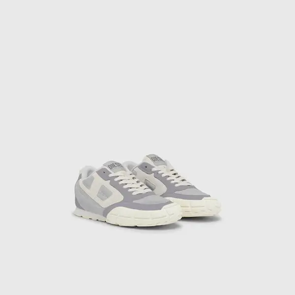 DIESEL® S-pagodha Quilted Suede Lace-up Sneakers - Grey
