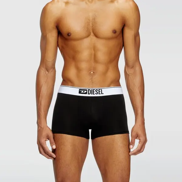 DIESEL® Three-pack Of Plain Boxer Briefs - Multicolor