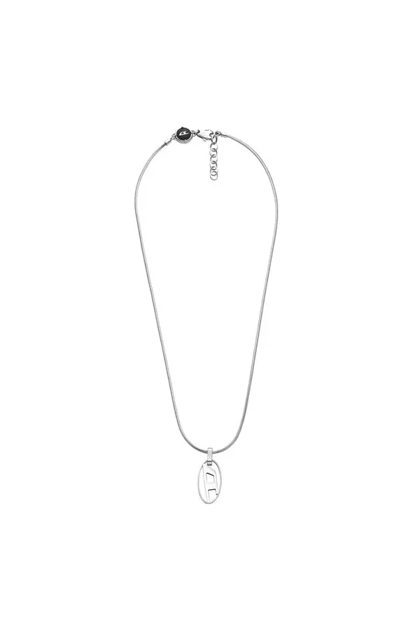 DIESEL® Stainless Steel Pendant Necklace - Silver