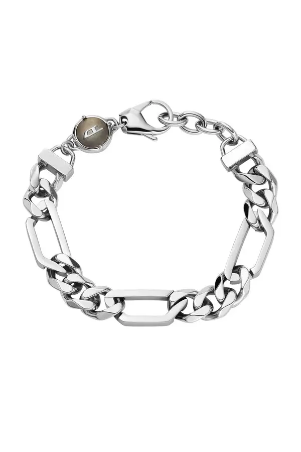 DIESEL® Stainless Steel Chain Bracelet - Silver